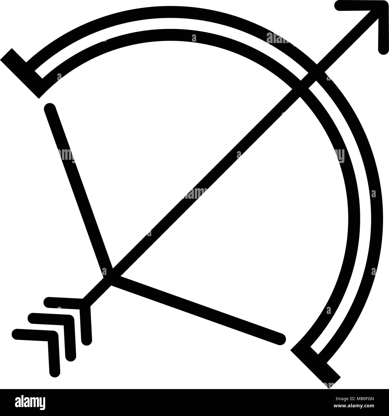 Bow string icon, simple style Stock Vector Image & Art - Alamy