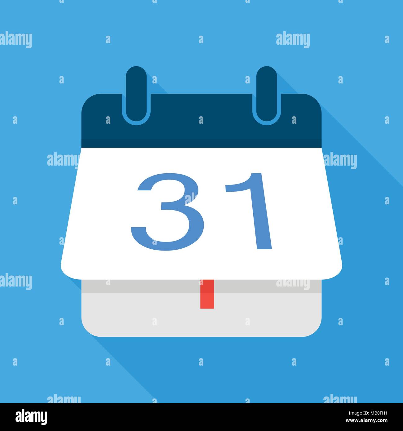 Turning calendar icon, flat style Stock Vector Image & Art - Alamy