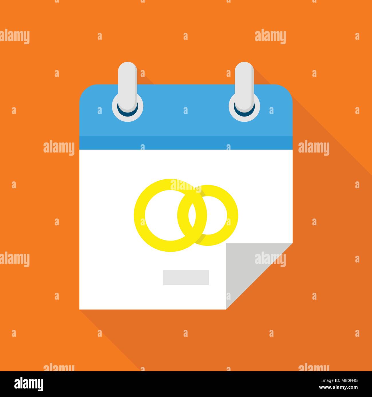 Wedding calendar icon, flat style Stock Vector Image & Art - Alamy