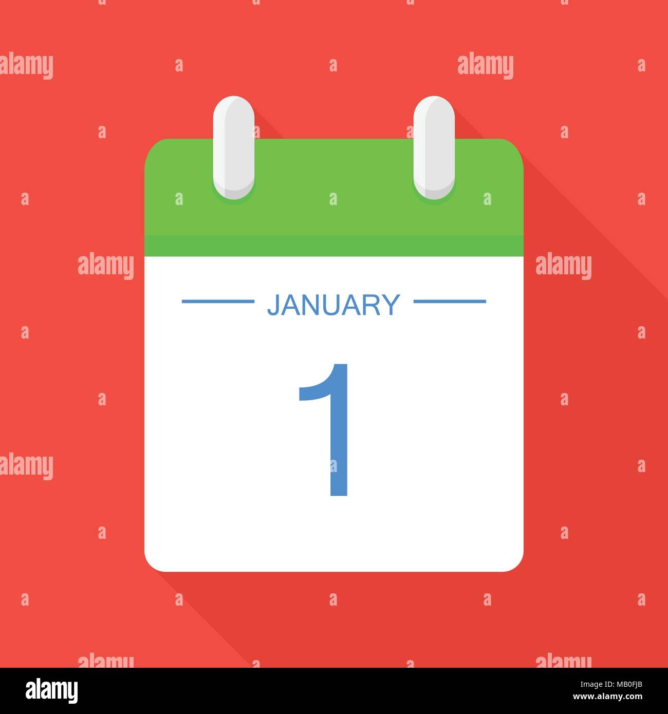 Beginning month paper calendar page Stock Vector Images - Alamy