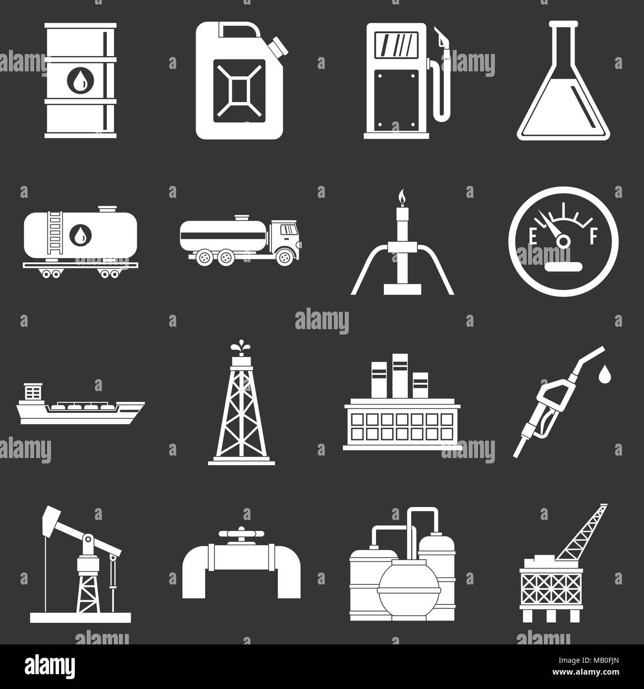 Nature items icons set grey vector Stock Vector Image & Art - Alamy