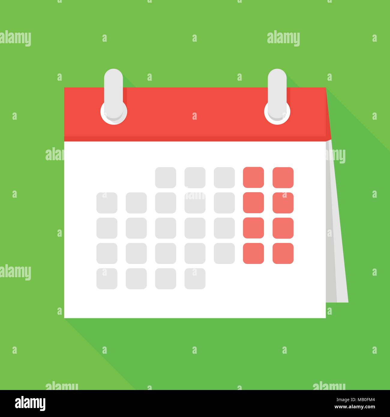 Year calendar icon, flat style Stock Vector Image & Art - Alamy
