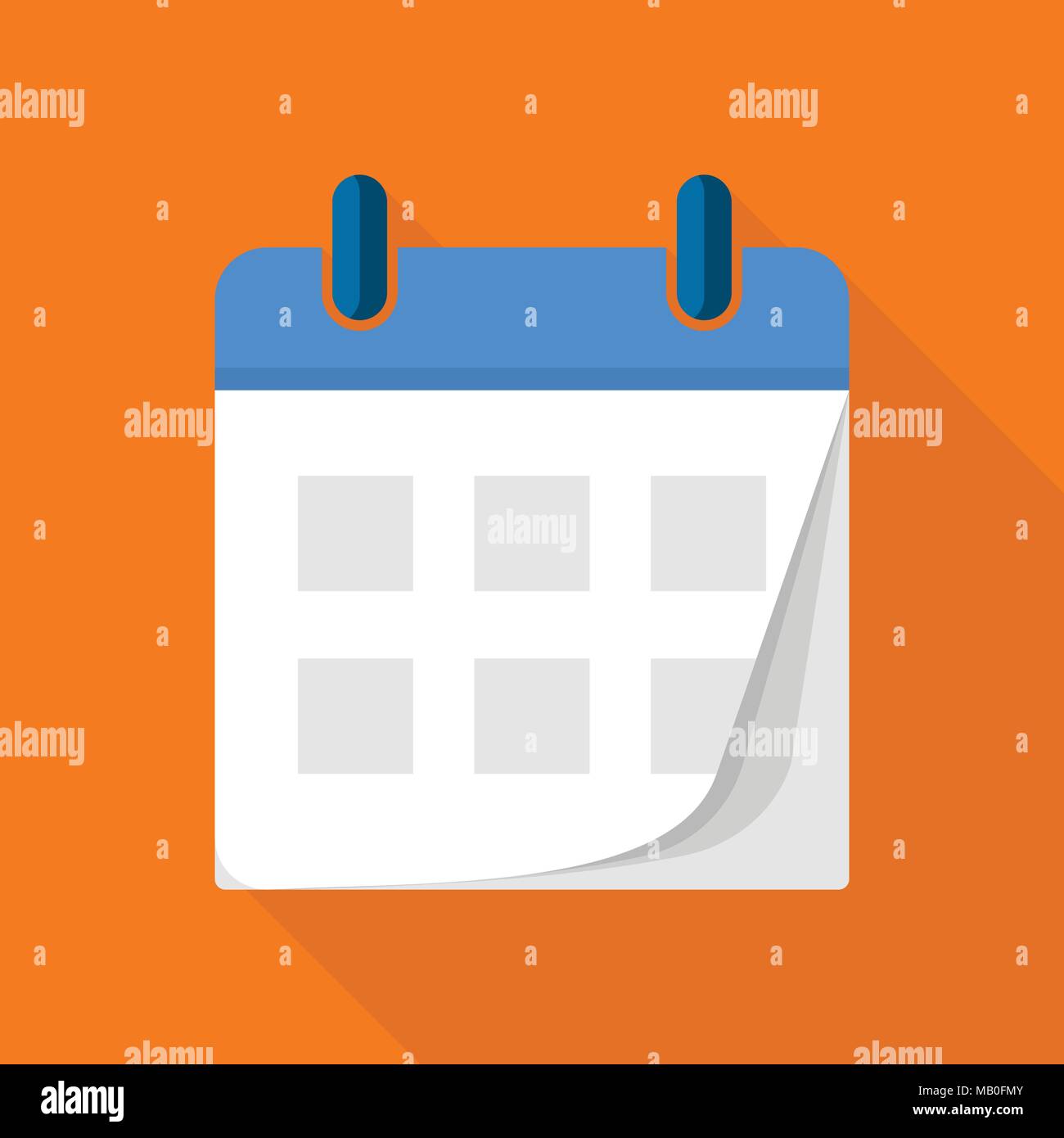 Tear off calendar icon, flat style Stock Vector Image & Art - Alamy