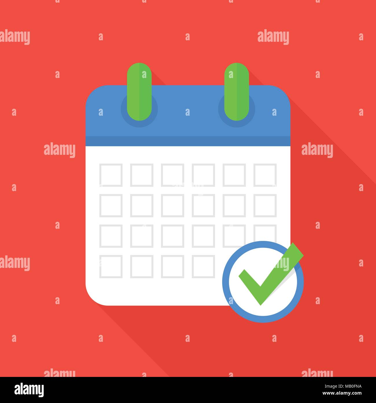 Event calendar icon, flat style Stock Vector Image & Art - Alamy