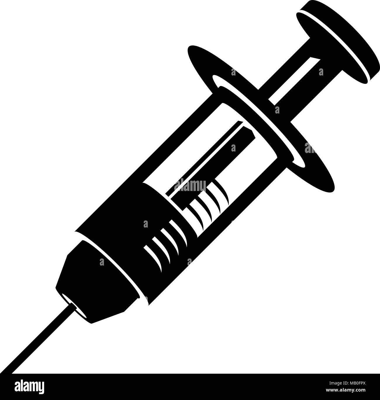 Glass syringe icon, simple style Stock Vector Image & Art - Alamy