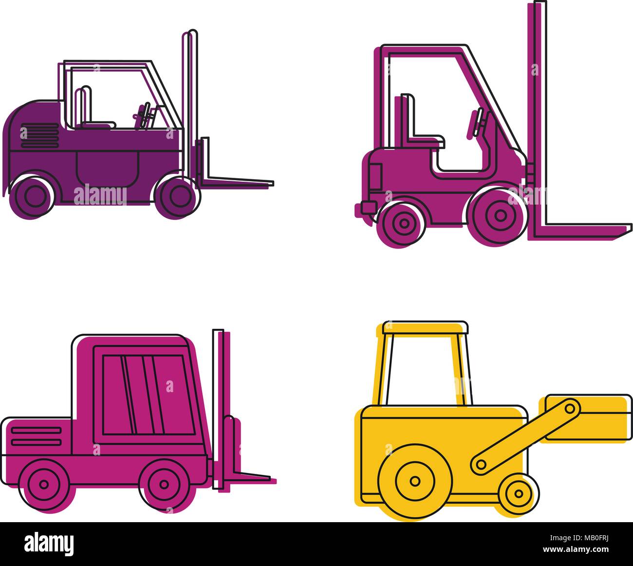 Loader icon set, color outline style Stock Vector Image & Art - Alamy