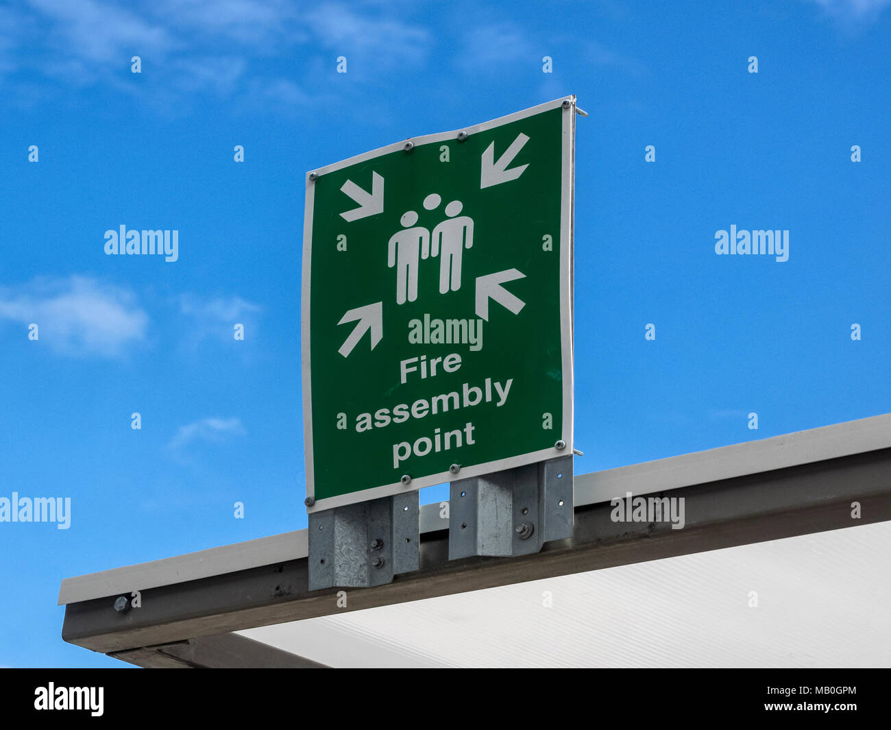 Assembly point signage hi-res stock photography and images - Alamy