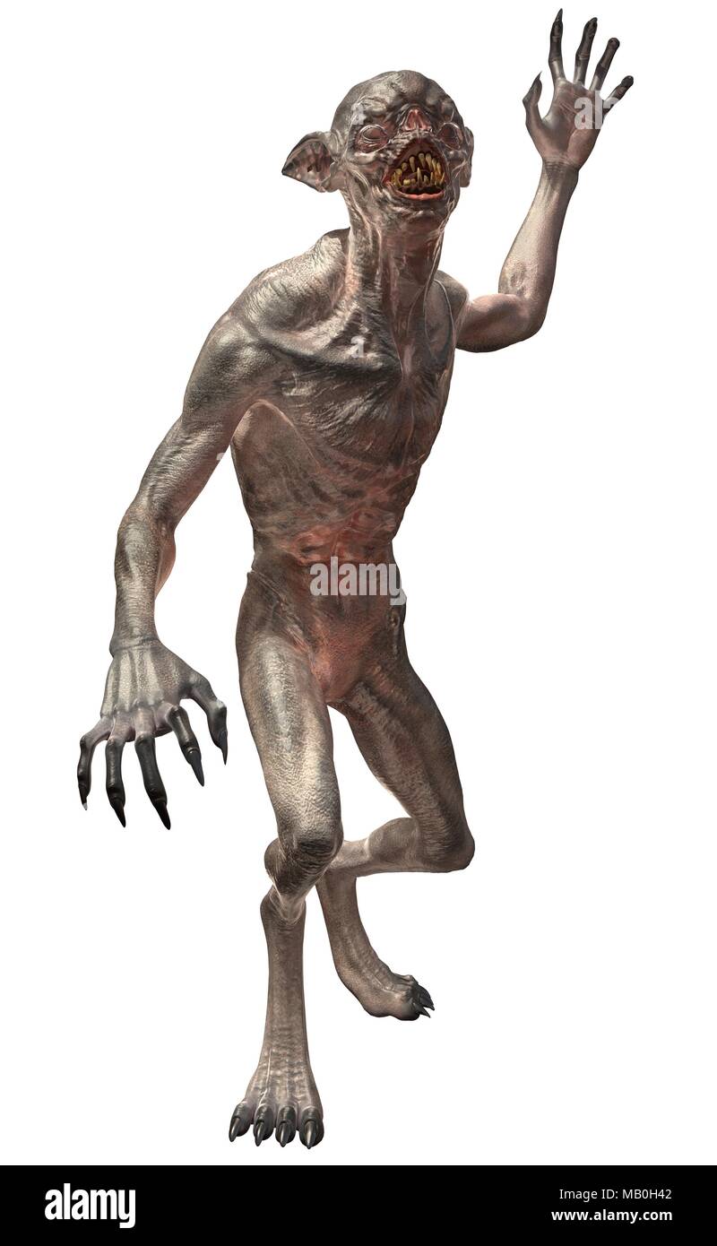 3D illustration mutant monster isolated on white background Stock Photo ...