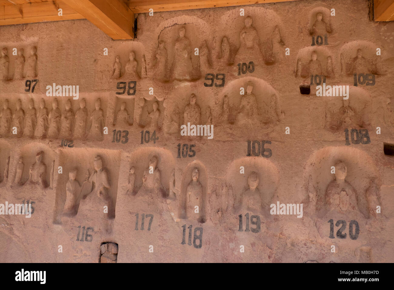 The Bingling Temple, or Bingling Si, in Gansu province, China, Asia ...