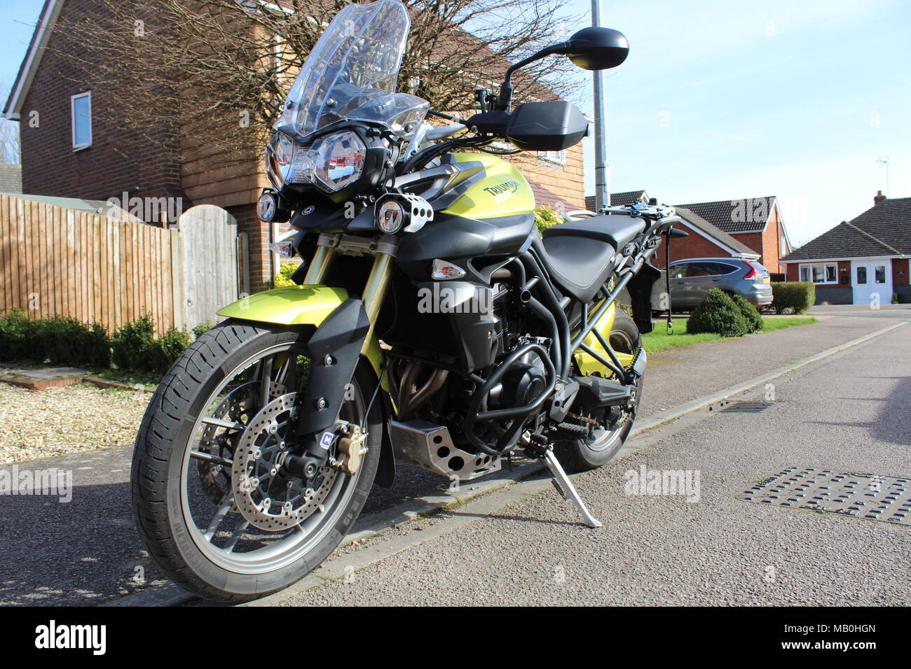 Triumph Tiger 800 Motorcycle Stock Photo - Alamy