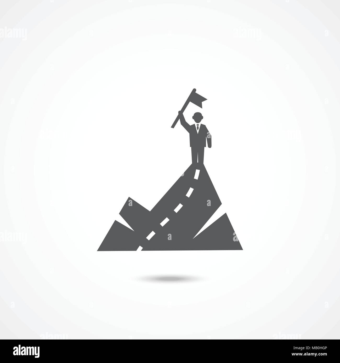 White mountain symbol on Stock Vector Images - Alamy