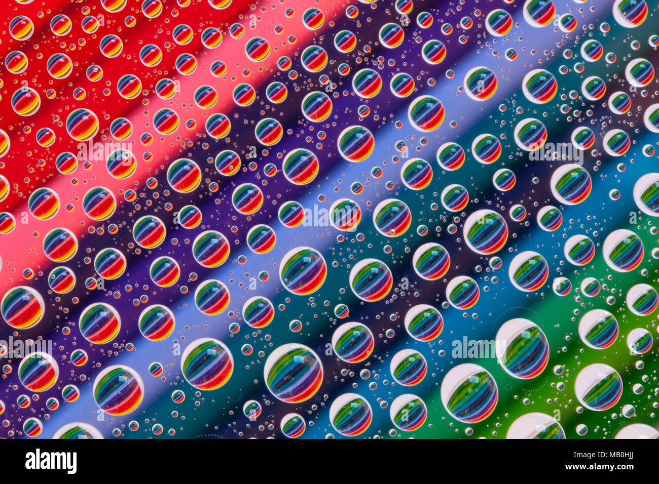 Color abstract background with drops and wooden pencils set Stock Photo ...