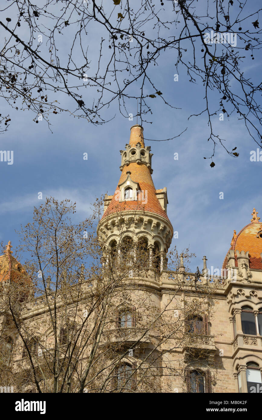 Architecture around Placa Catalunya, Barcelona, Spain Stock Photo - Alamy