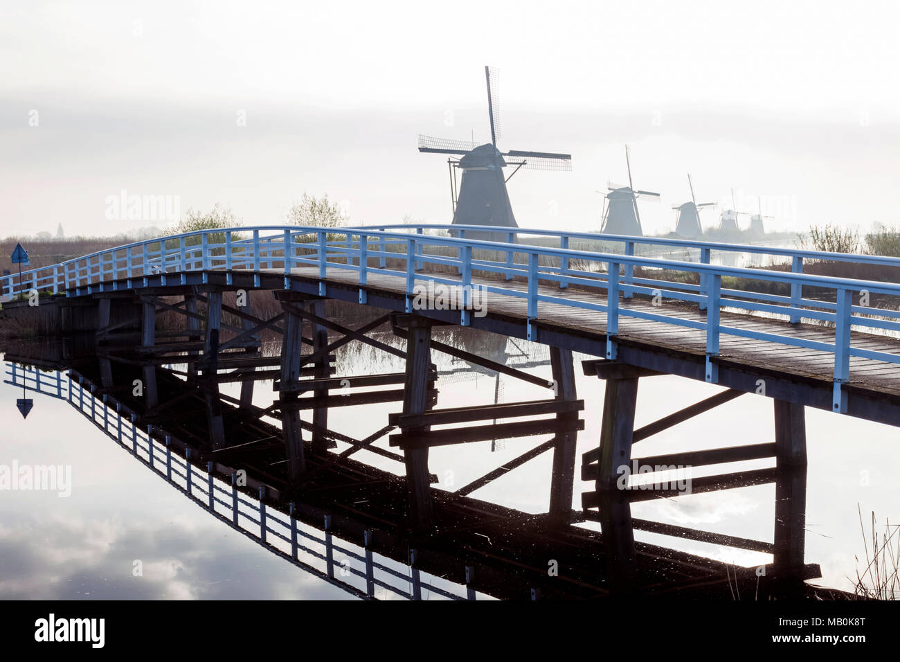 Europe, Netherlands, Alblasserdam, Kinderdijk, Windmills Stock Photo ...