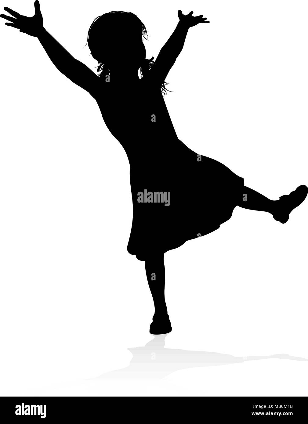 Child Kid Silhouette Stock Vector Image & Art - Alamy