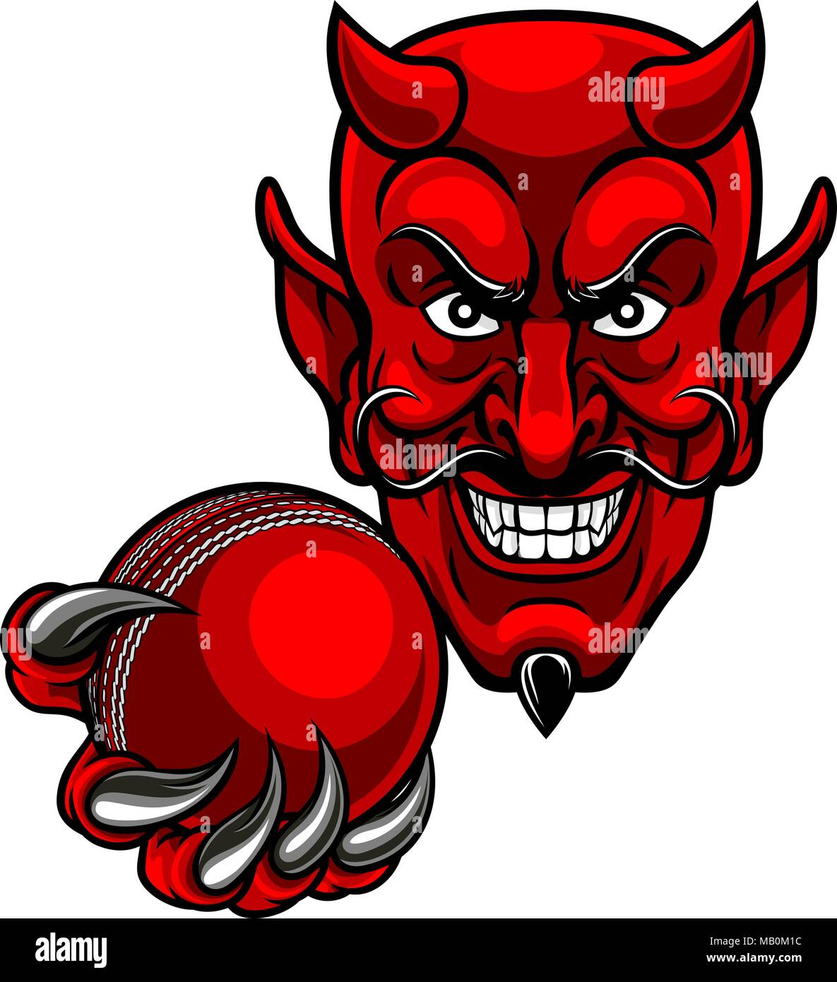 Devil Cricket Sports Mascot Stock Vector Image & Art - Alamy