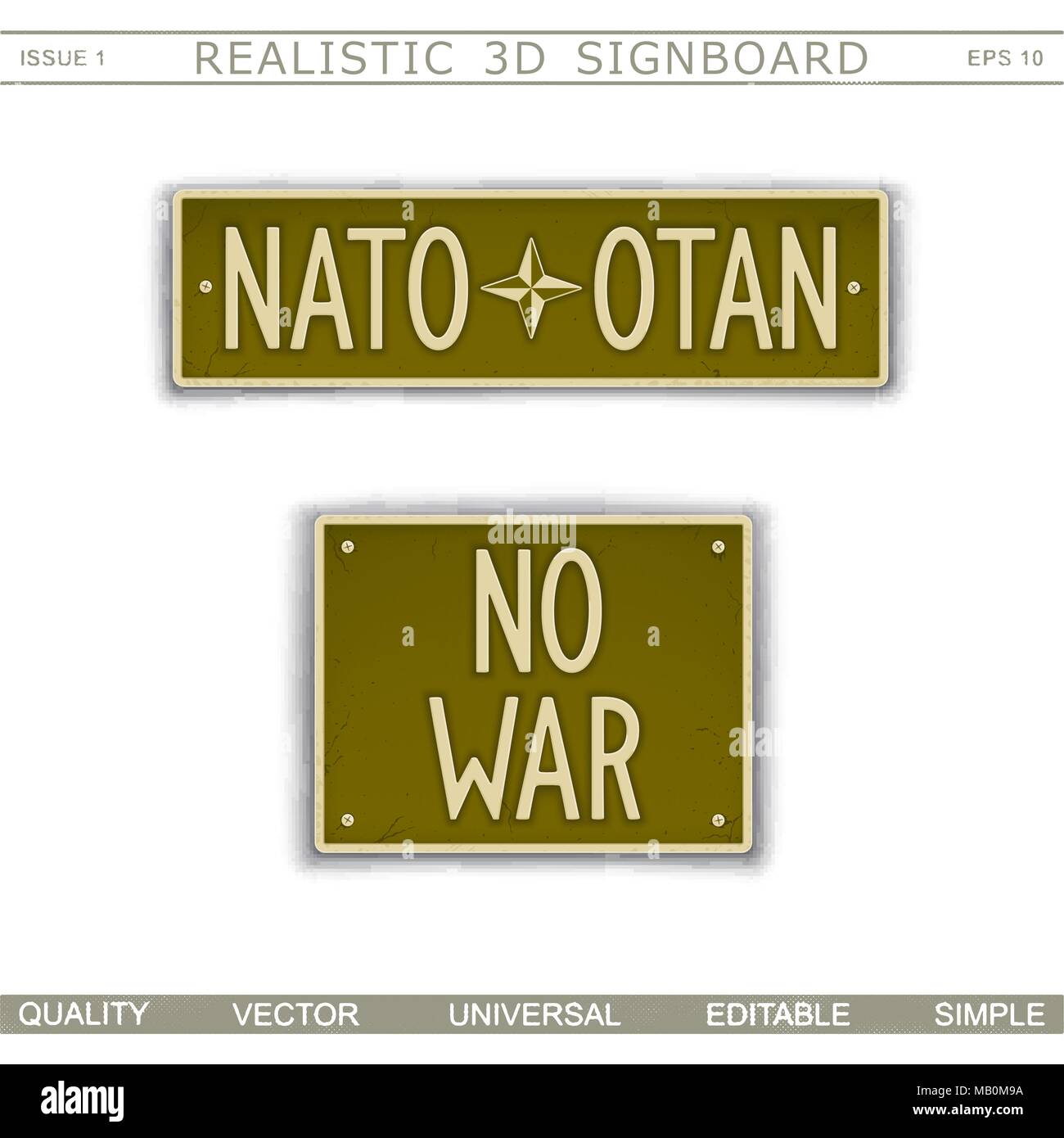 Nato protest Stock Vector Images - Alamy