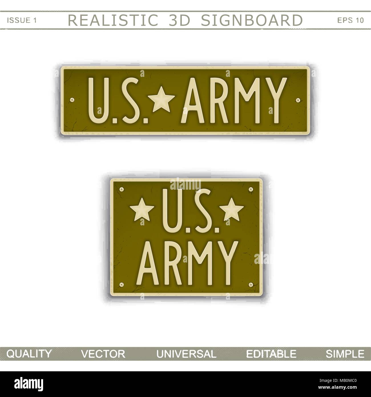 Army signpost Stock Vector Images - Alamy