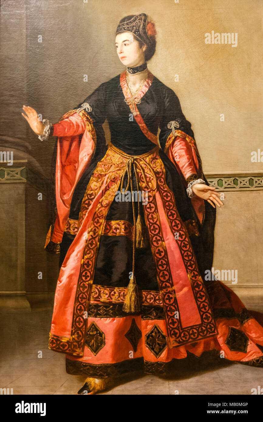 Mrs yates as mandane in the orphan of china hi-res stock photography ...