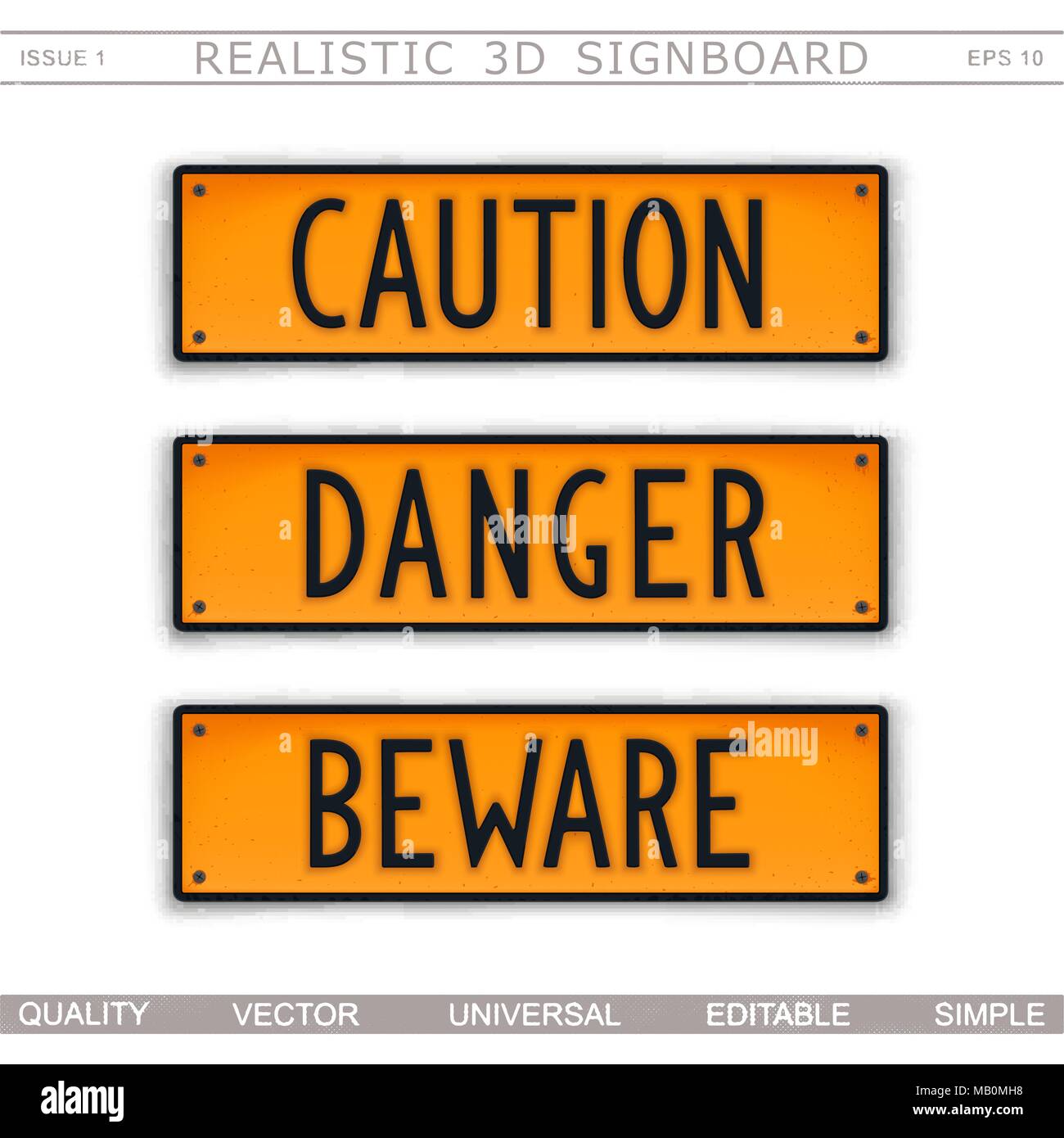 Beware Of Car Stock Vector Images - Alamy