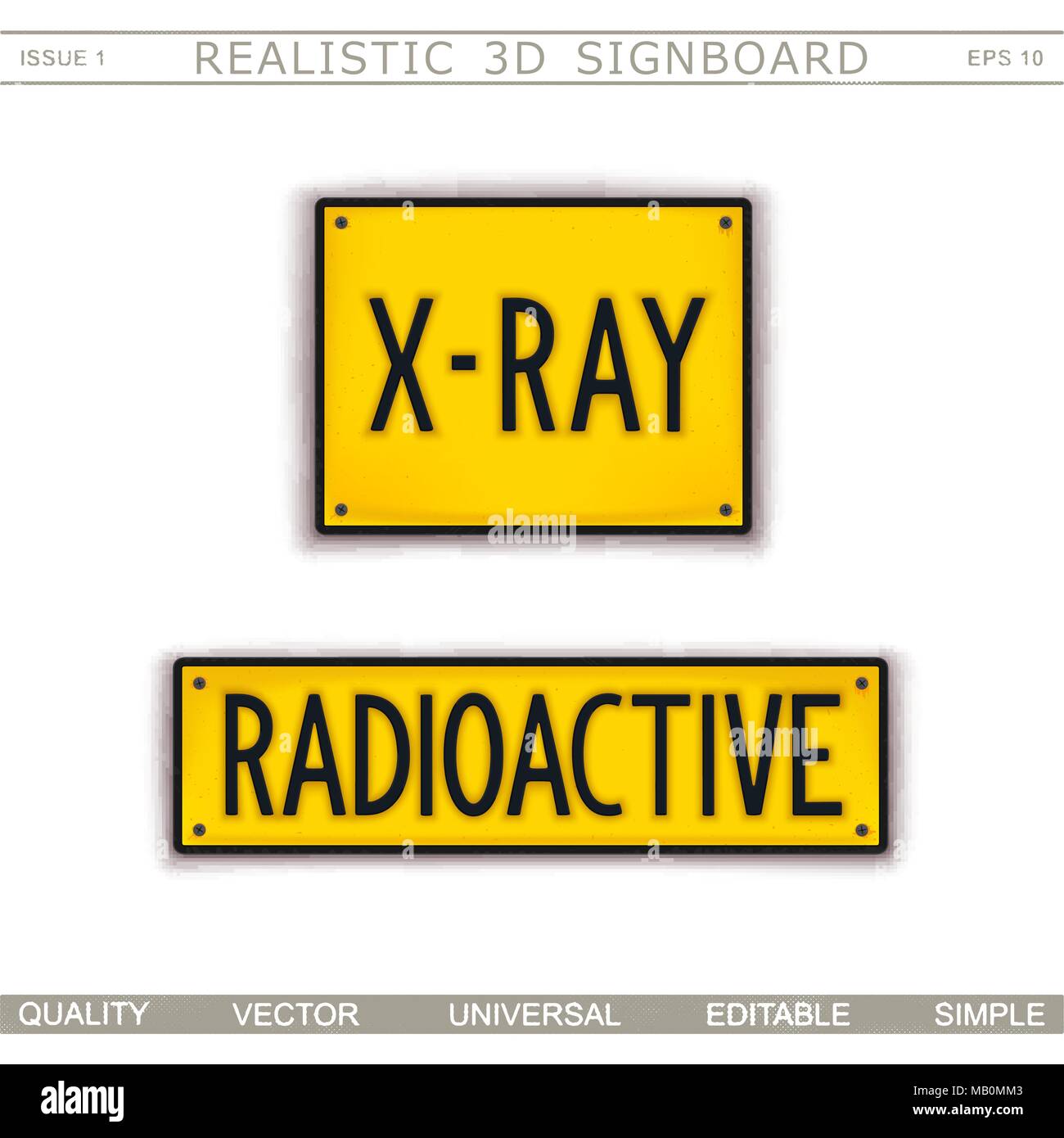X ray warning signs hi-res stock photography and images - Alamy