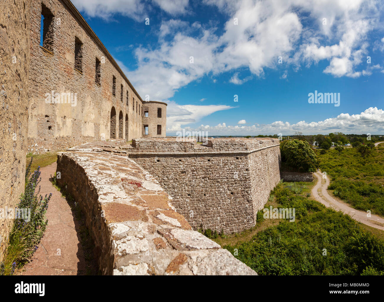 Borgholm fort ruin on Oland, Sweden Stock Photo - Alamy