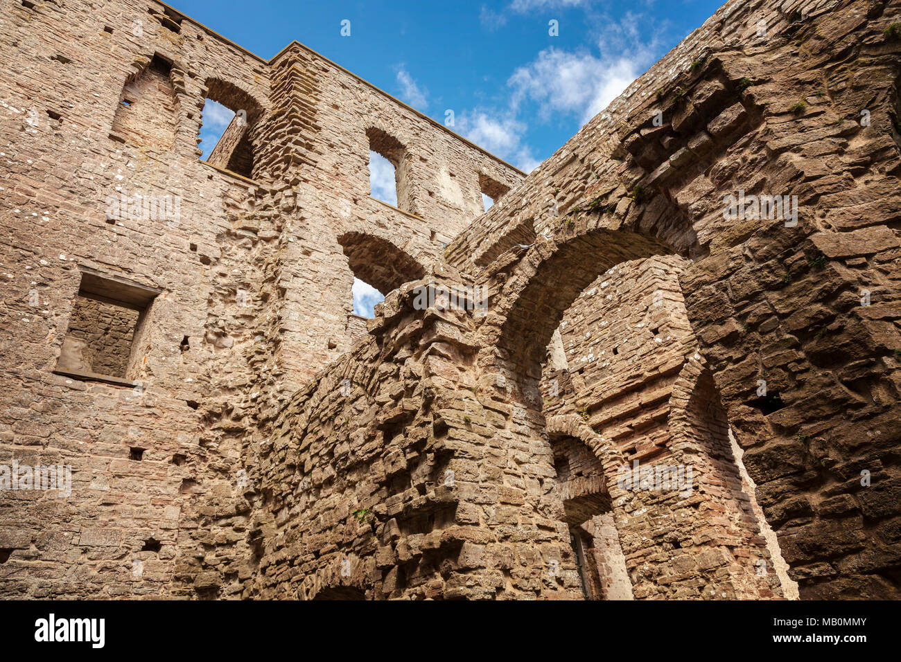 Wall remains of a medieval fort in Borgholm, Sweden Stock Photo - Alamy