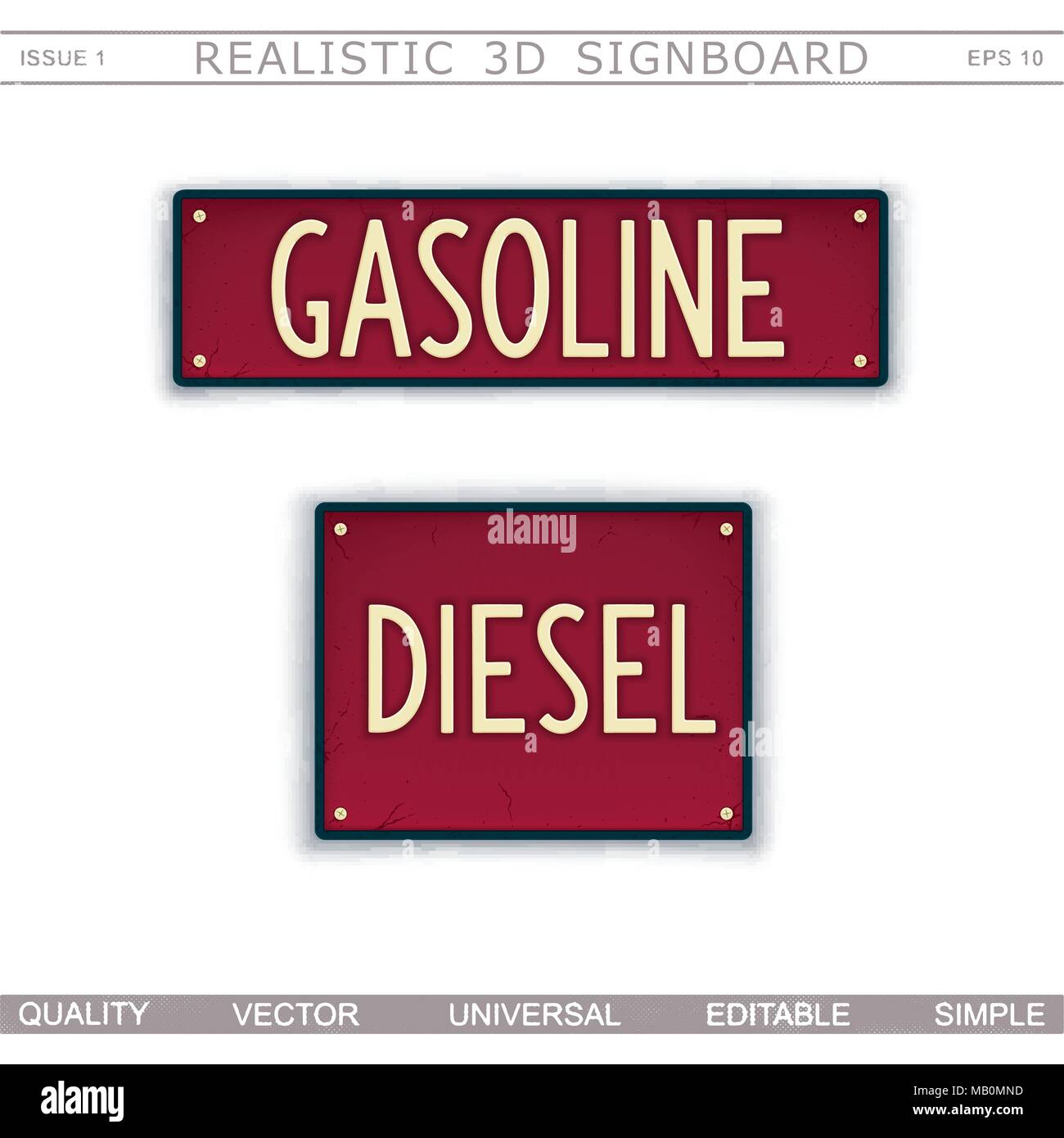 Diesel fuel signage Stock Vector Images - Alamy