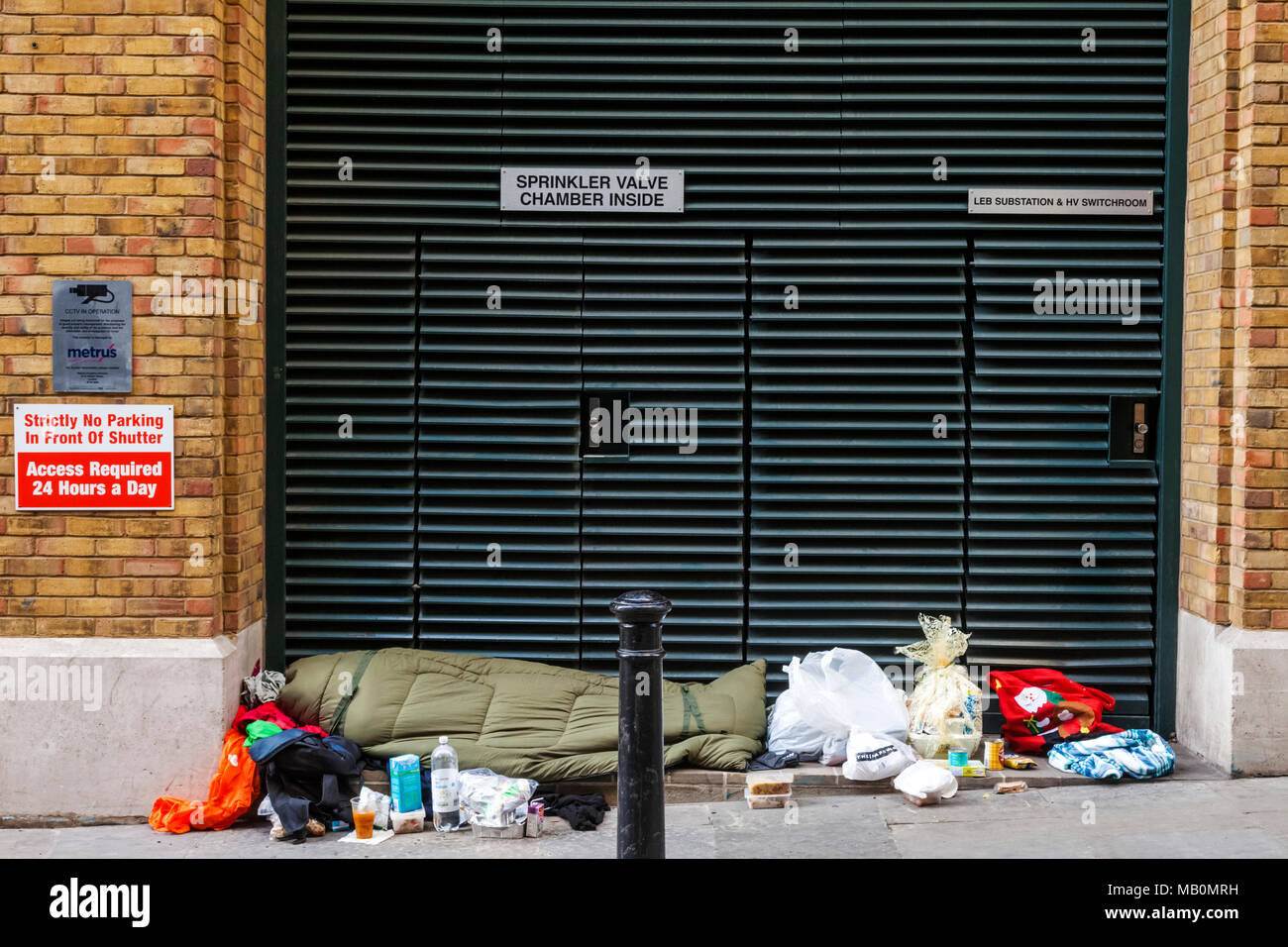 England, London, Soho, Rough Sleeper Stock Photo - Alamy