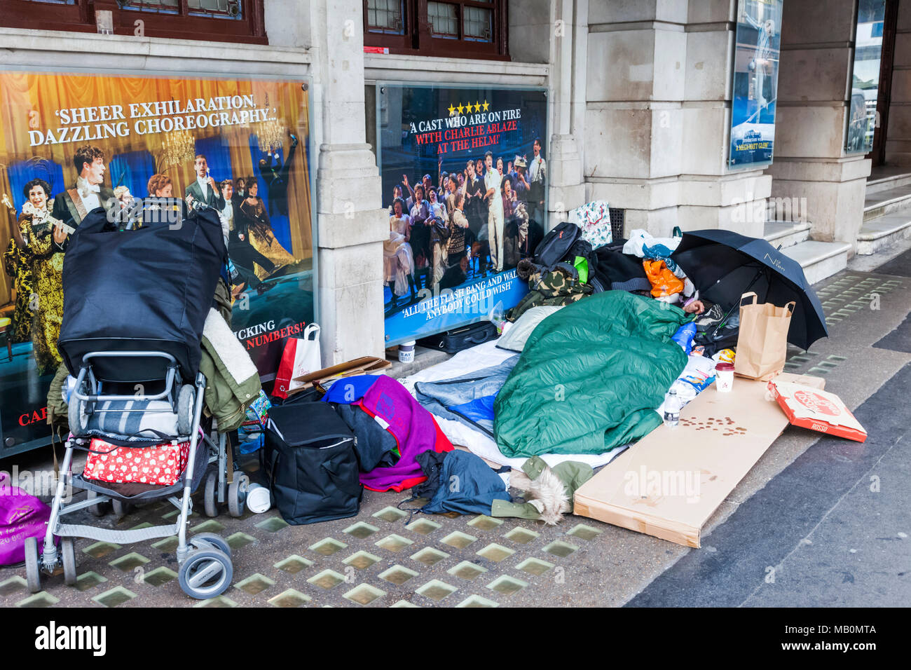 England, London, Soho, Rough Sleeper Stock Photo - Alamy