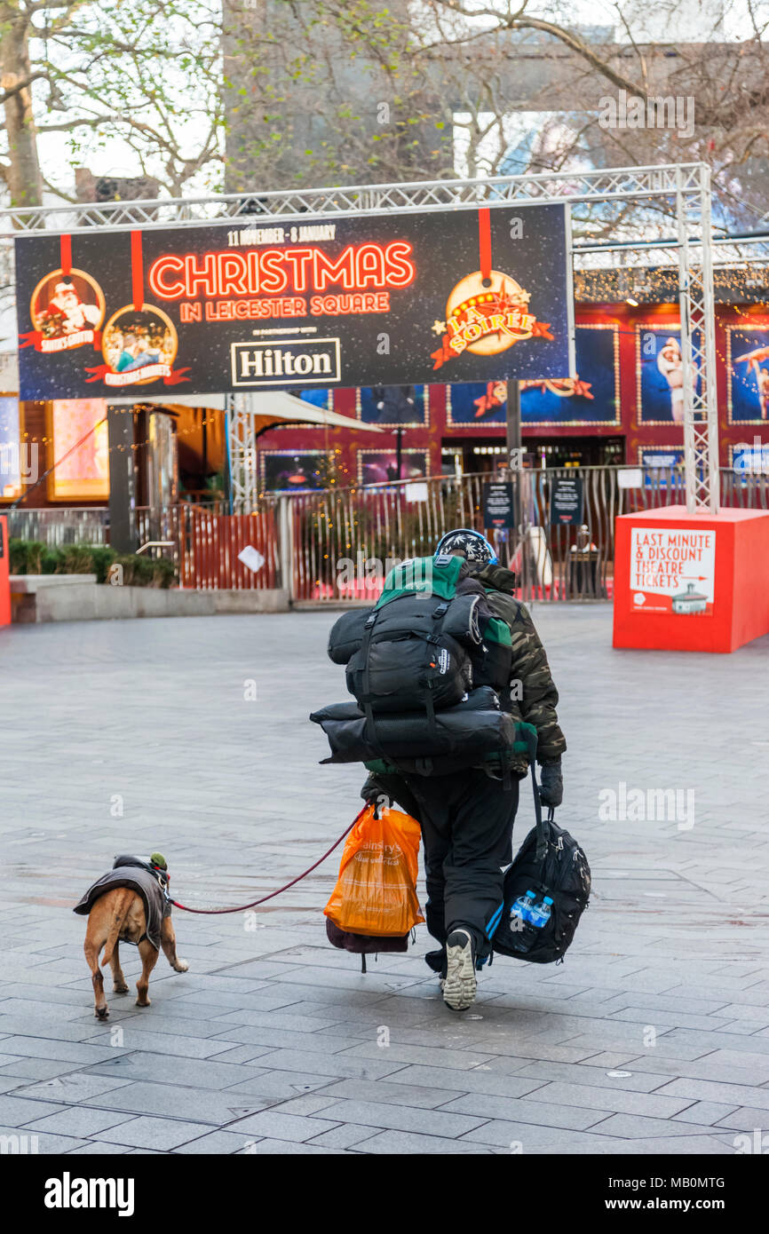 Homeless man with dog hi-res stock photography and images - Alamy