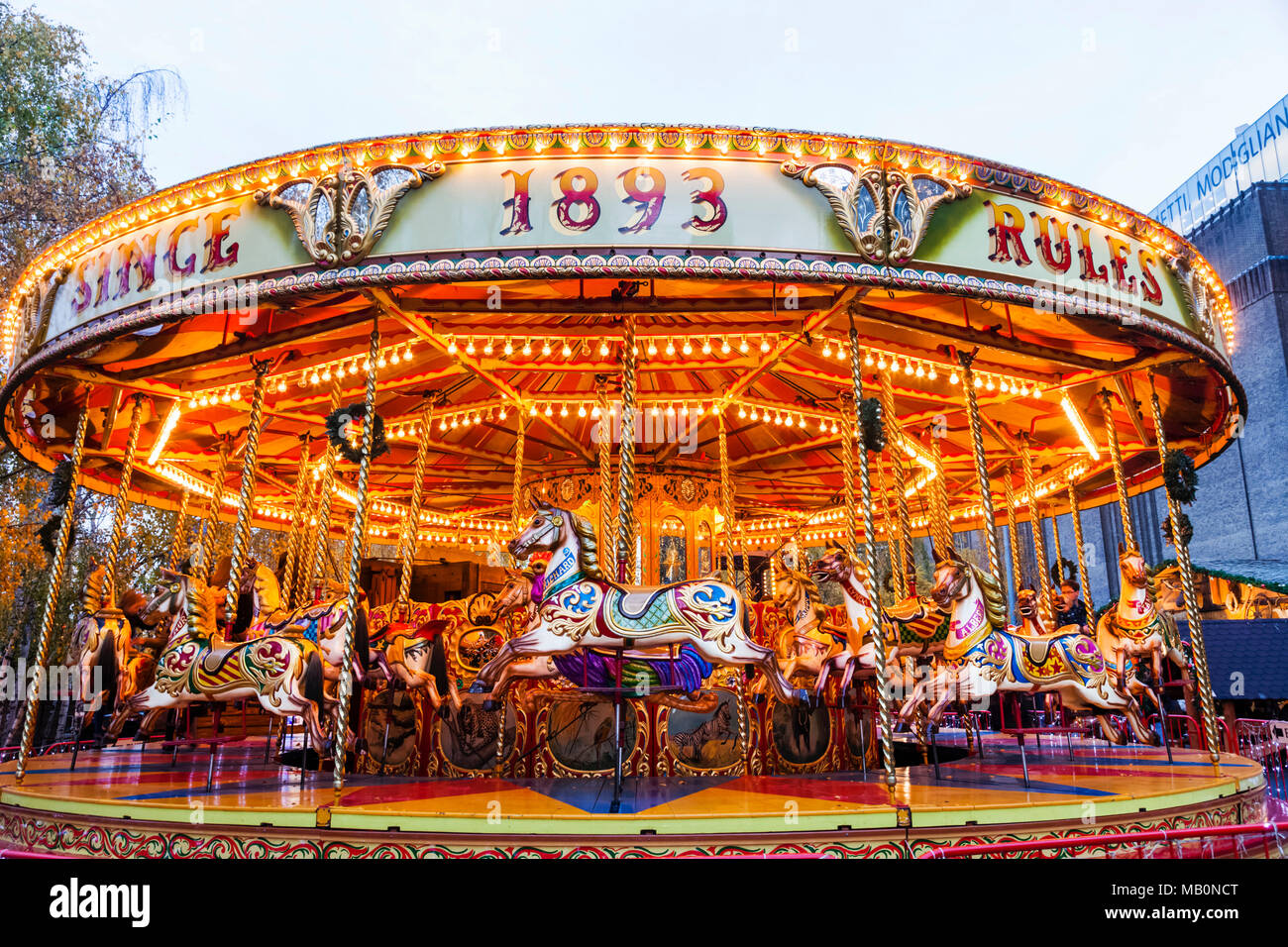 England, London, Carousel Stock Photo - Alamy