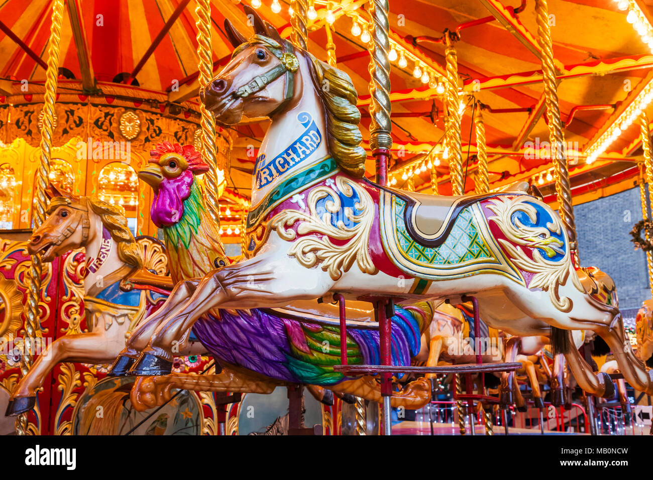 England, London, Carousel Stock Photo - Alamy