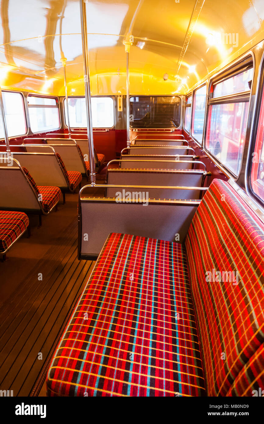Interior of routemaster double decker bus hi-res stock photography and ...