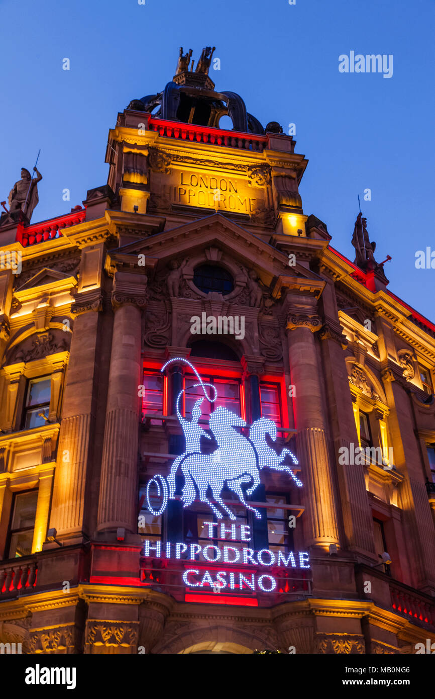 England, London, Leicester Square, The Hippodrome Casino Stock Photo ...