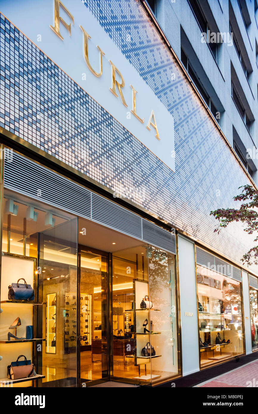 Japan, Honshu, Tokyo, Ginza, Furla Store Stock Photo - Alamy