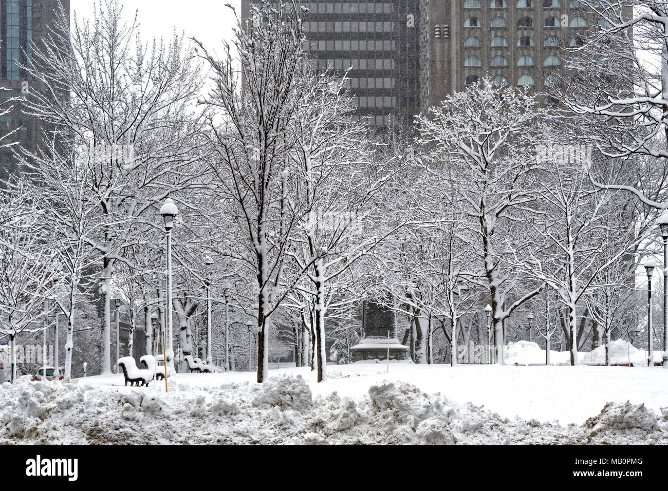 Montreal winter scene hi-res stock photography and images - Alamy