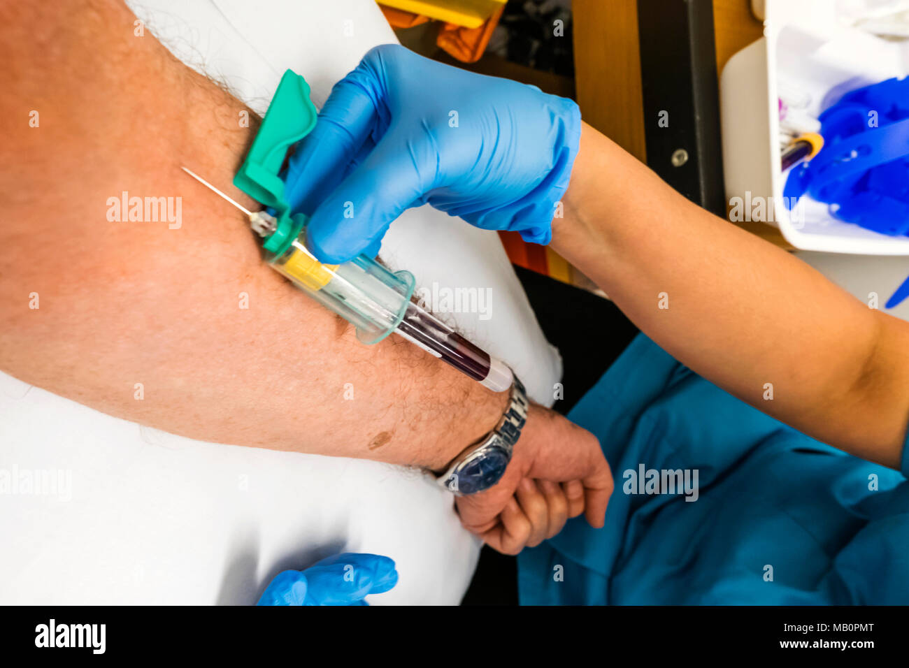 England, London, Blood Test Stock Photo - Alamy