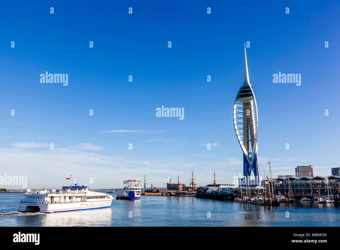 England, Hampshire, Portsmouth, Spinnaker Tower Stock Photo - Alamy
