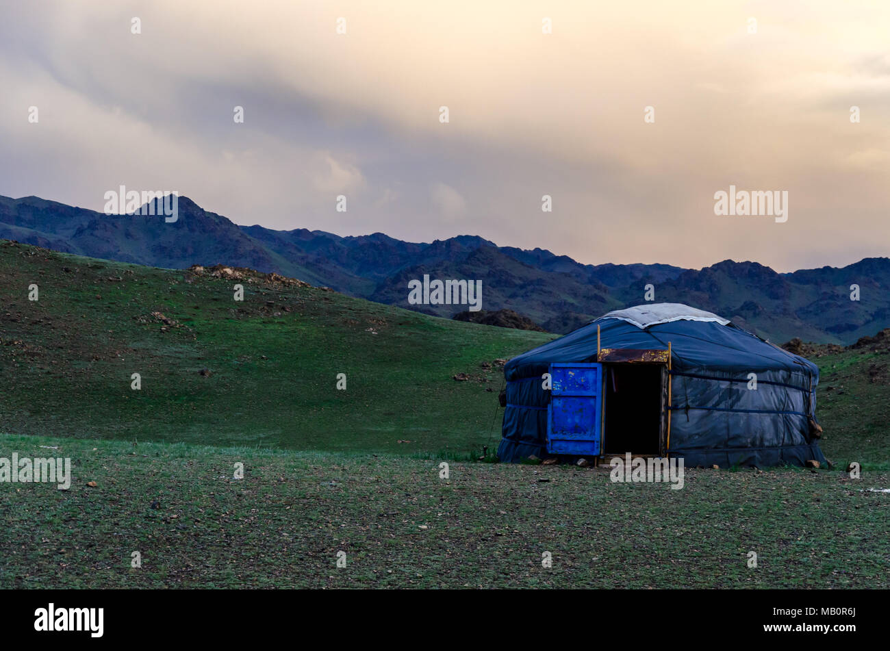 Mongolian nomad family in traditional hi-res stock photography and images - Alamy