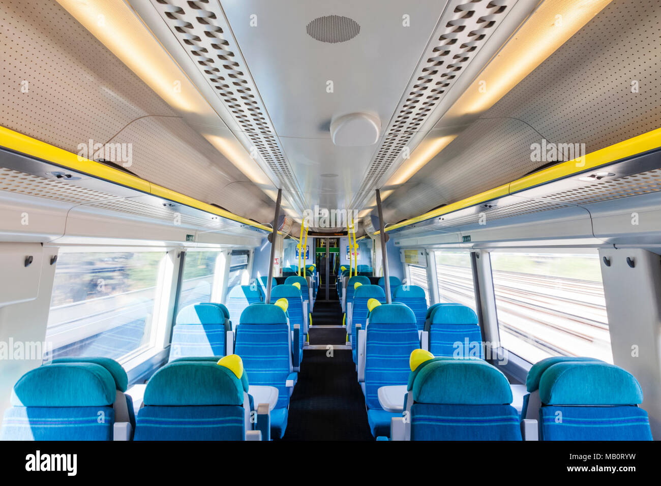 Empty train carriage hi-res stock photography and images - Alamy