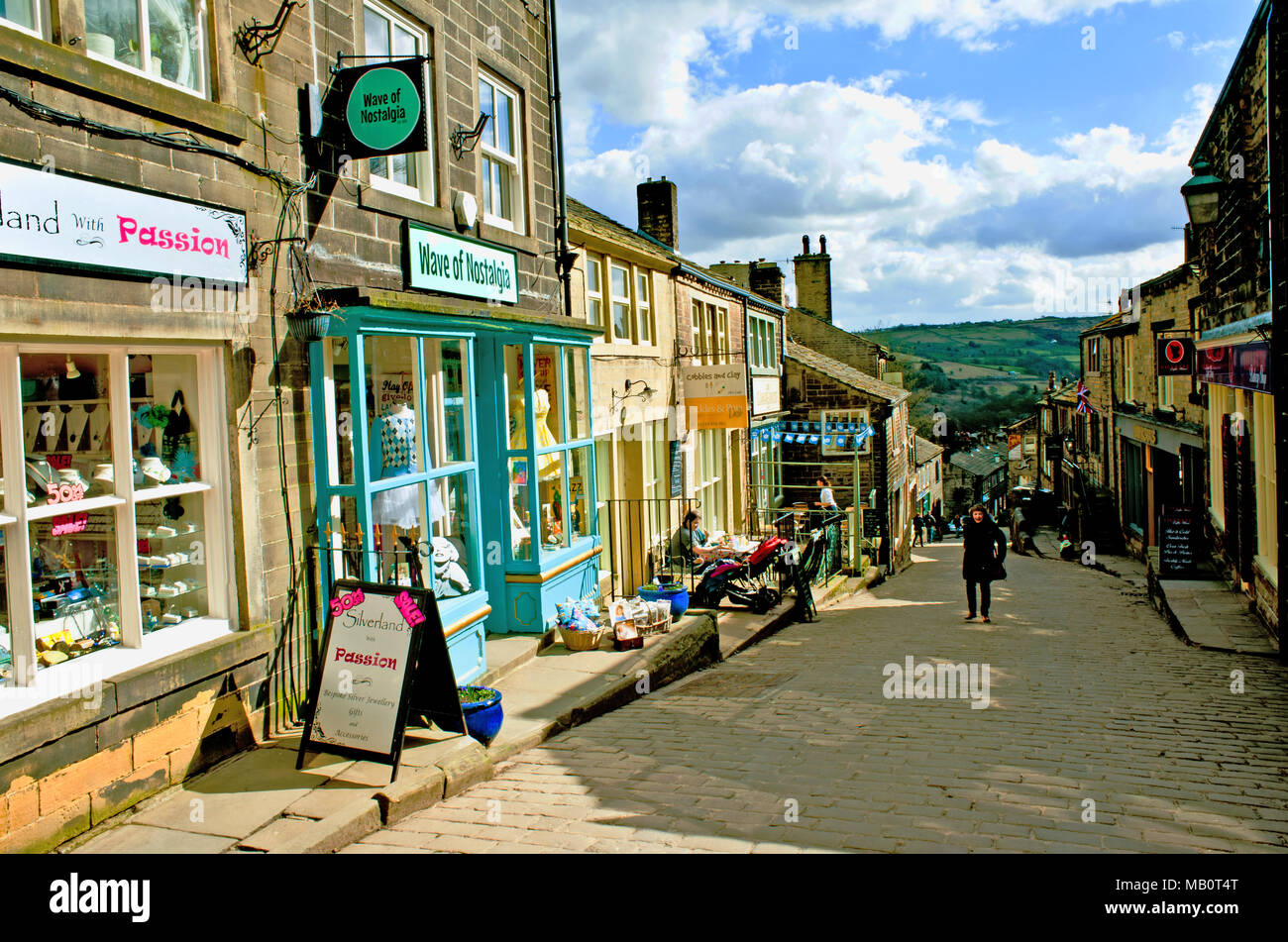 Haworth Bronte Village, West Yorkshire Stock Photo - Alamy