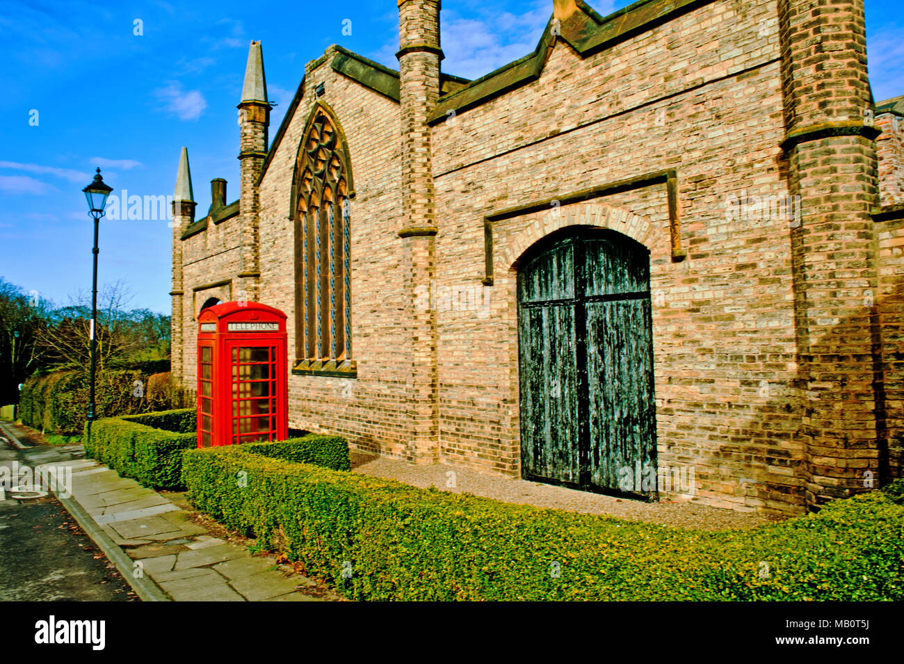 The Old school and Telephone Booth, Wilton Village, Redcar and ...