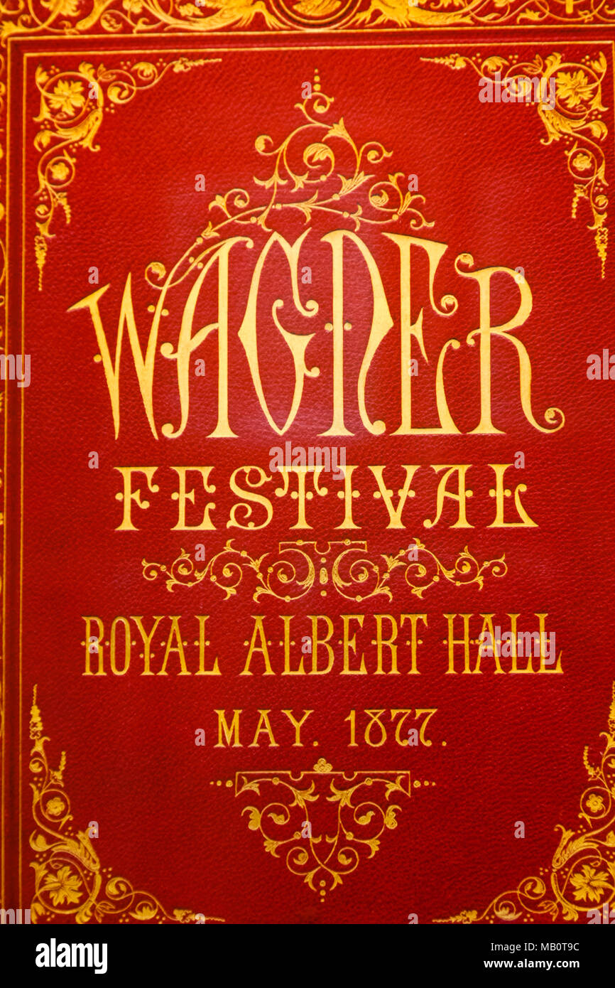 England, London, Royal Albert Hall, Historical Concert Poster Stock ...