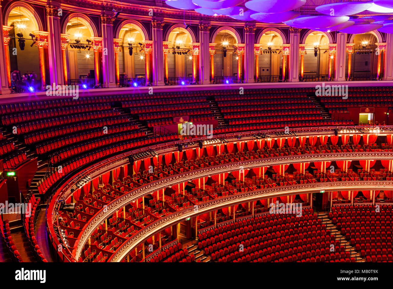 Royal albert hall inside empty hi-res stock photography and images - Alamy