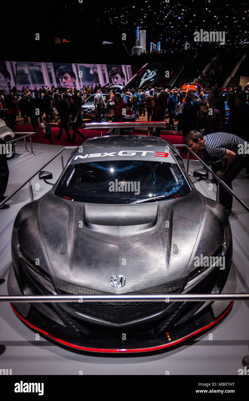 Switzerland, March 2018 - magnificent cars and hypercars on display at ...