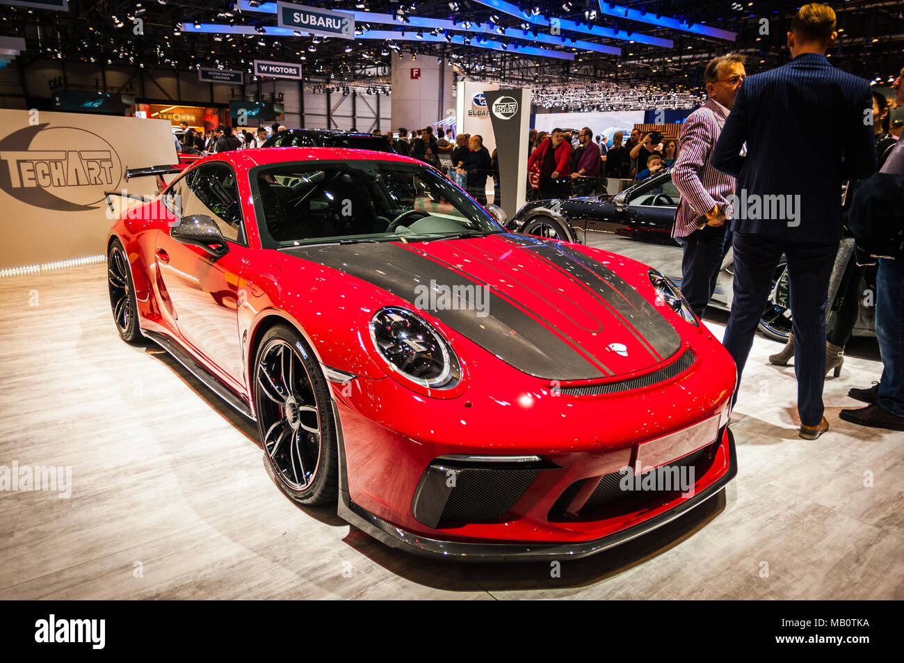Switzerland, March 2018 - magnificent cars and hypercars on display at ...