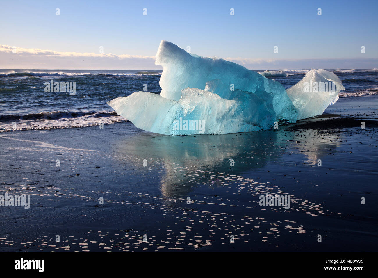 Various, ice, floes, Europe, Island, Jökulsarlón, coast, sceneries, sea ...