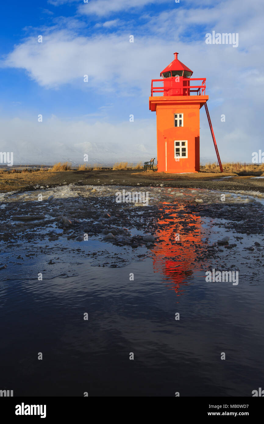 Europe, building, Island, sceneries, lighthouse, objects, reflexion ...