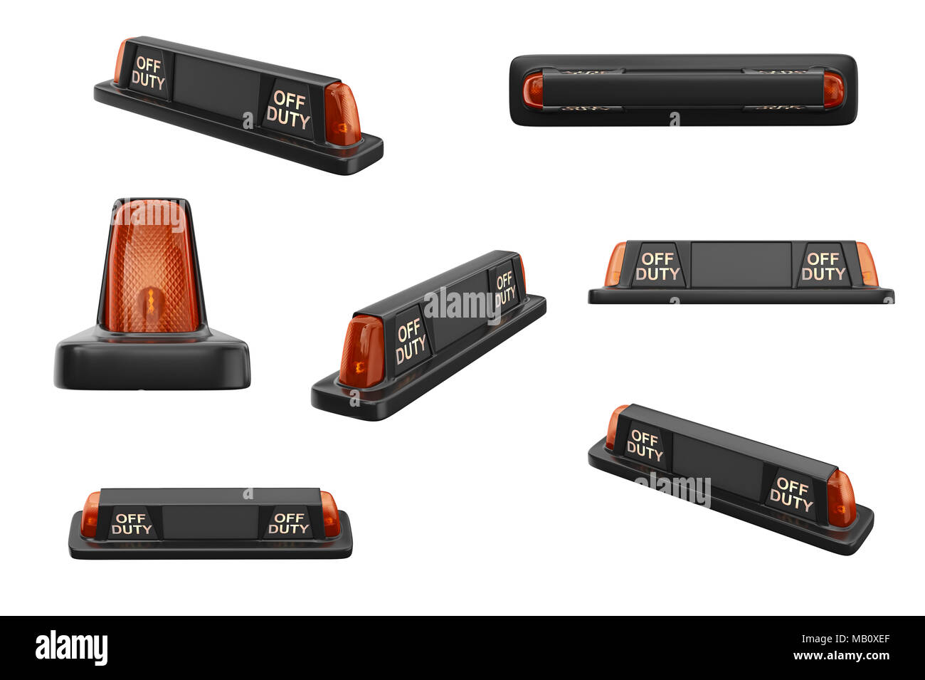 Taxi sign cab set Stock Photo - Alamy